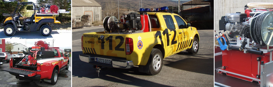 Kit d'intervention rapide incendie Haute Pression pour Pick-up - Fireco